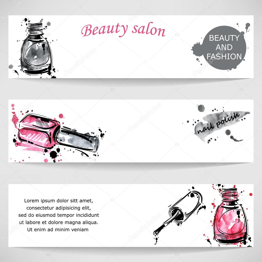 Vector background with nail polish. Stock Vector Image by ©Tyhinka ...