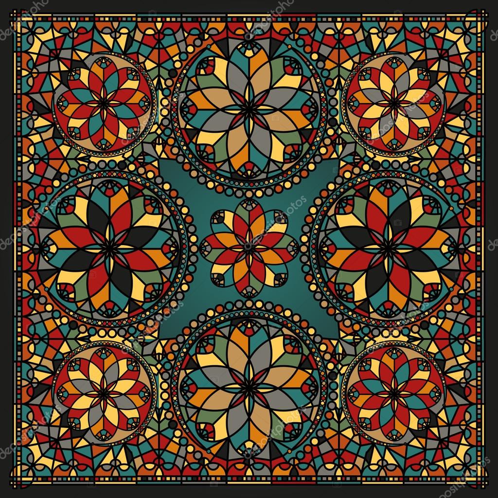 Stained glass elements baroque Stock Vector Image by ©lookdesign318 ...