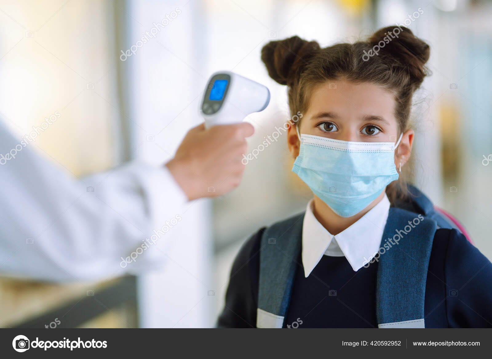 Temperature Screening Medical Check School Teacher Thermometer School ...