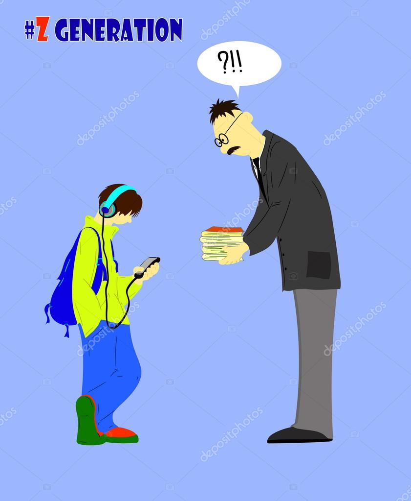 Illustration of Z Generation — Stock Vector © Jeler #107990418