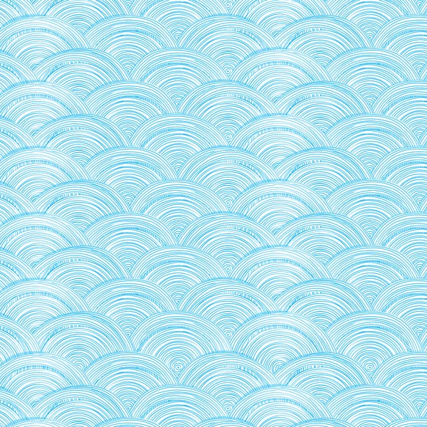 Doodle circle water texture horizontal border seamless pattern ...