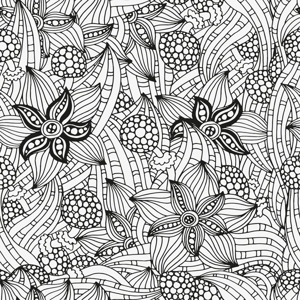 Pattern for coloring book. Ethnic, floral, retro, doodle, tribal design ...