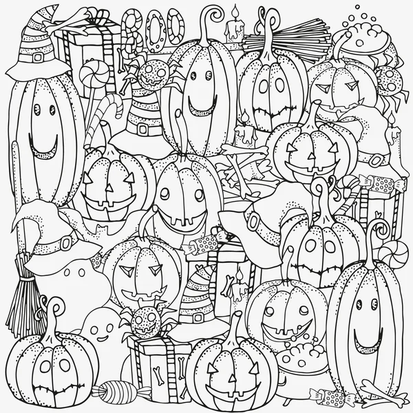 Halloween coloring pages Vector Images | Depositphotos