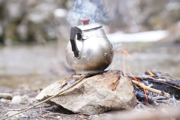 Magic kettle and campfire Stock Photos, Royalty Free Magic kettle and ...