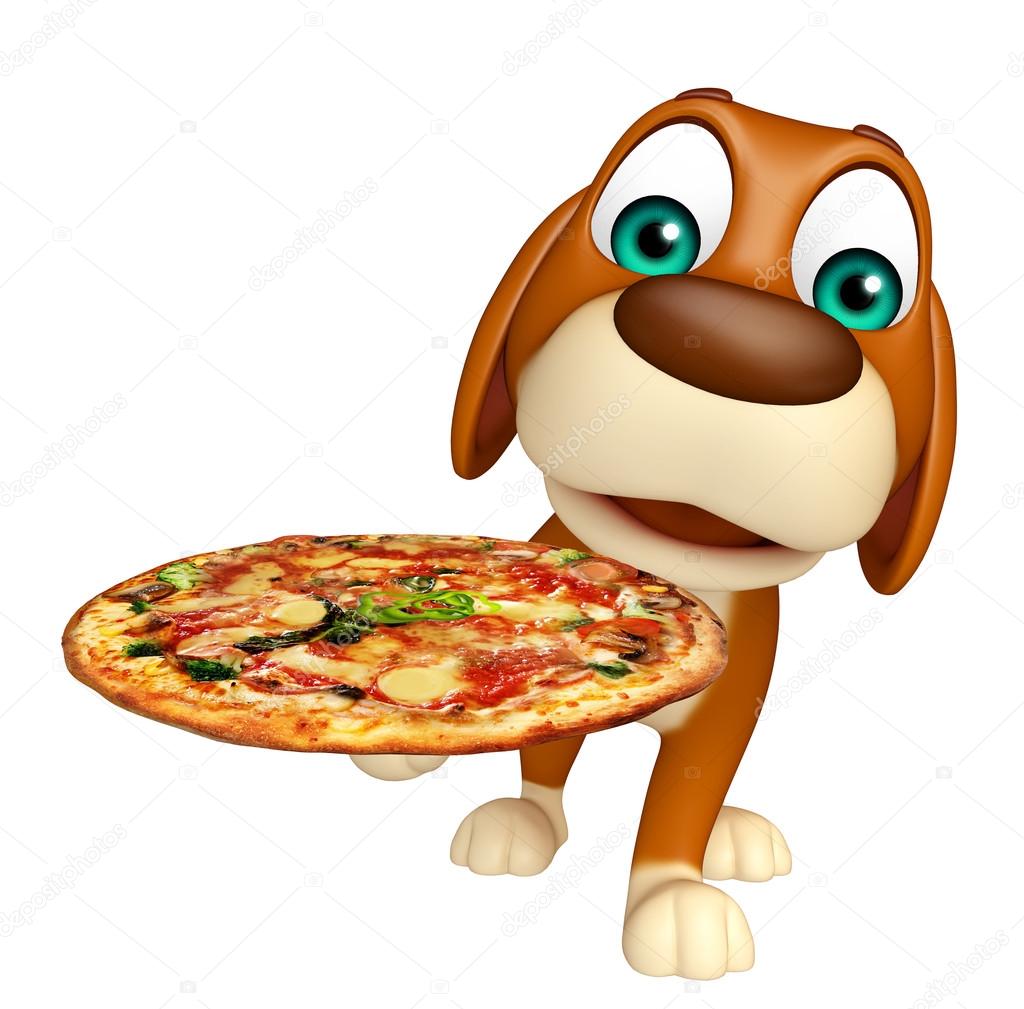 Pizza Dog Clipart