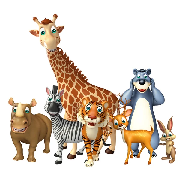 Wild animal collection — Stock Photo © visible3dscience #102414100