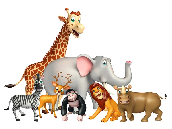 Wild animal collection — Stock Photo © visible3dscience #102405876