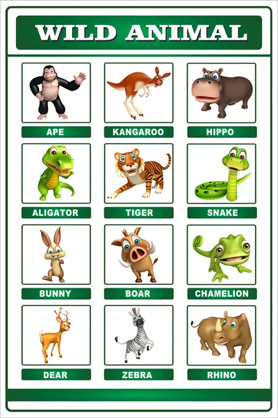 Wild animal chart Stock Photos, Royalty Free Wild animal chart Images ...