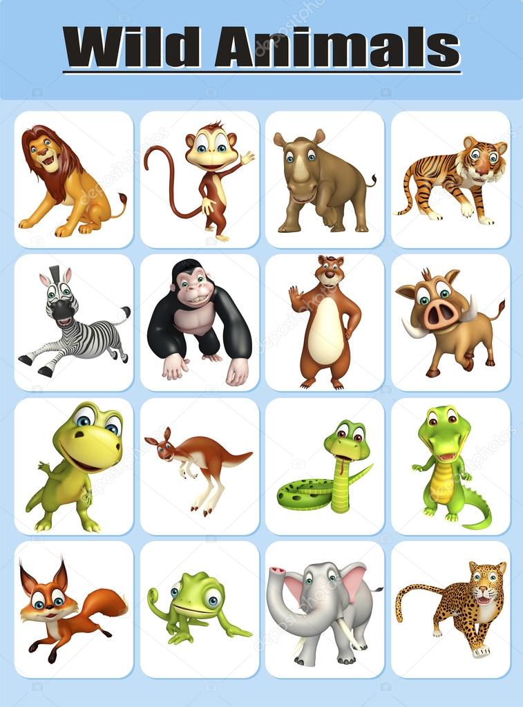Wild Animals Chart 16 Printable Animal Charts | Animal Activities For