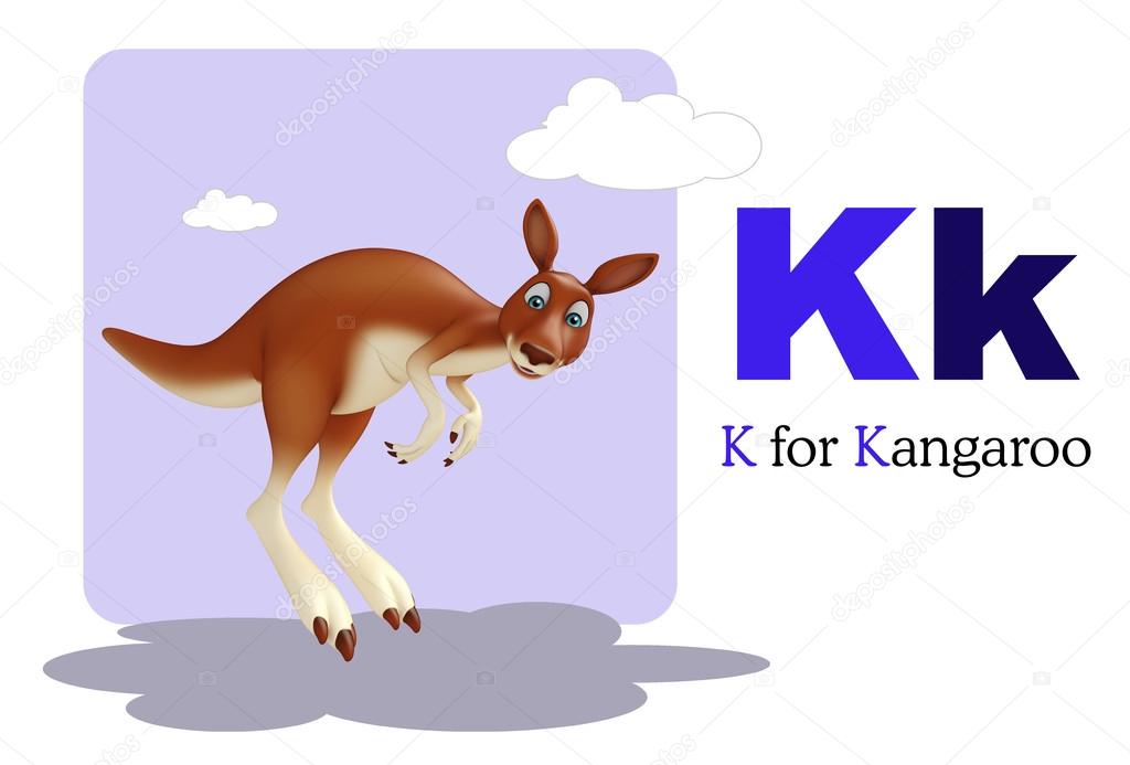 Kangaroo with alphabet Stock Photo by ©visible3dscience 102528842