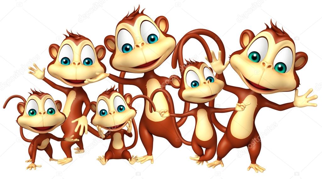 Group of Monkey collection Stock Photo by ©visible3dscience 102537218