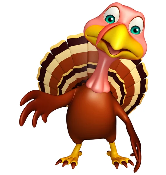 Pointing Turkey cartoon character — Stock Photo © visible3dscience ...