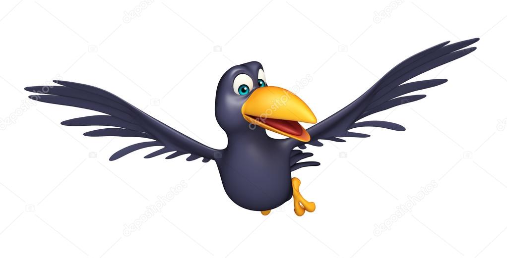 Crow Flying Animation