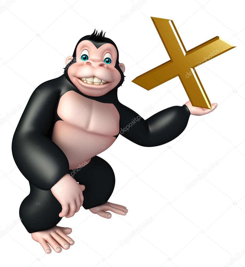 Gorilla cartoon character Stock Illustration by ©visible3dscience ...
