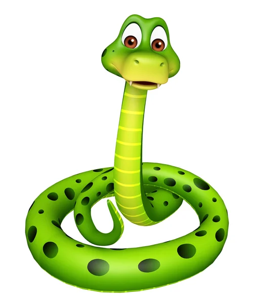 Sitting Snake cartoon character — Stock Photo © visible3dscience #104209914