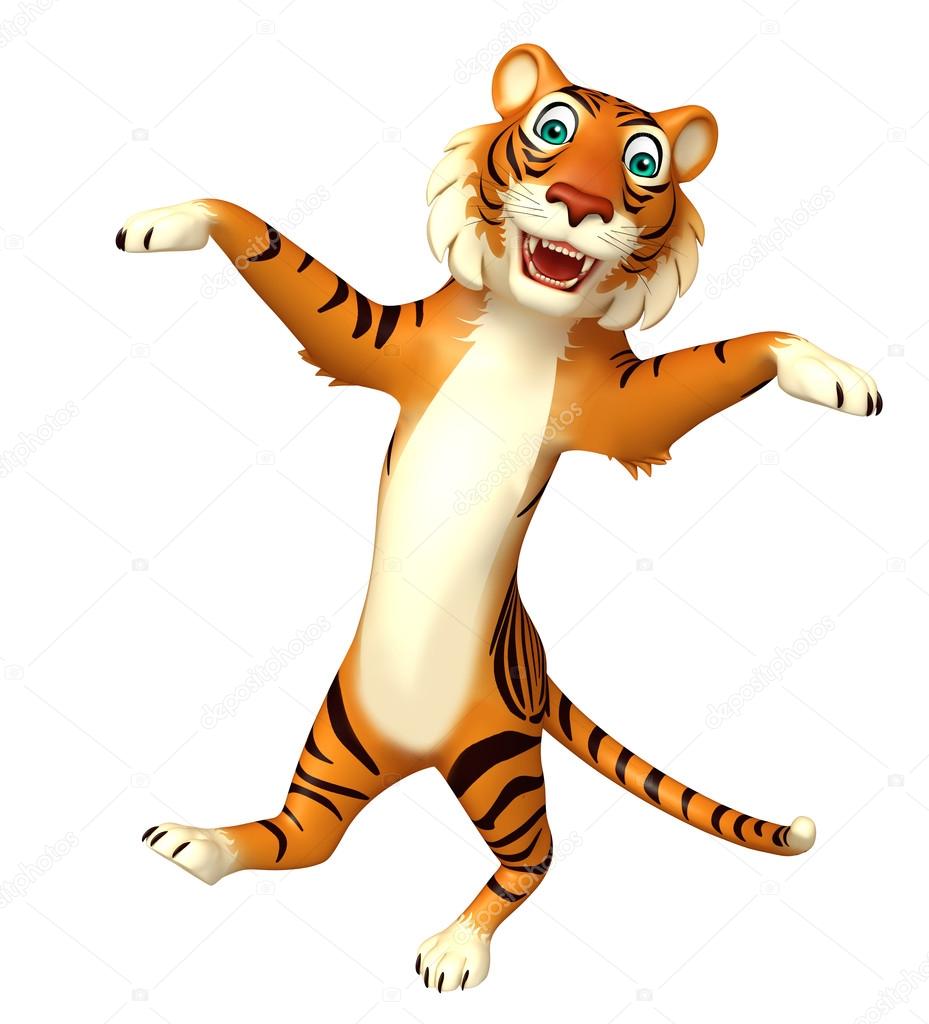 Funny Tiger Cartoon
