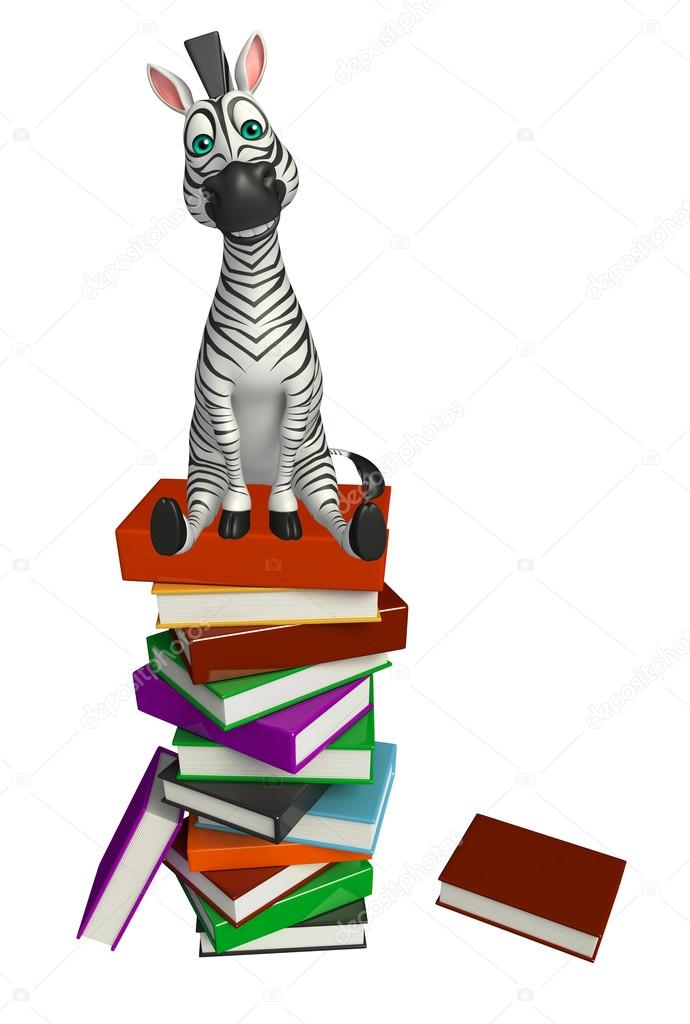 Zebra Reading A Book