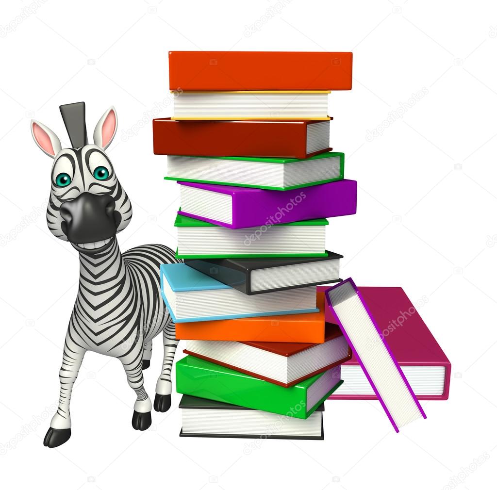Zebra Reading A Book
