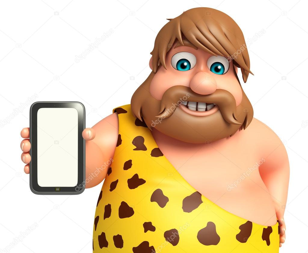 Caveman with Tab Stock Photo by ©visible3dscience 123770766