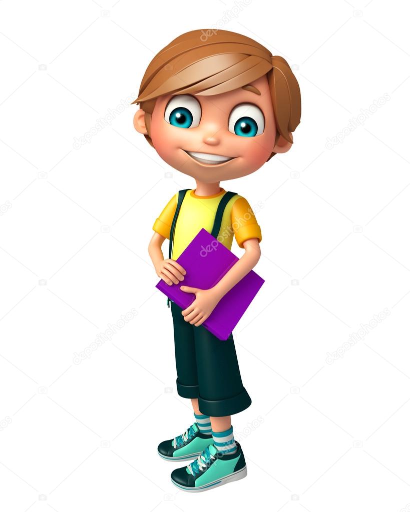 Kid boy with Files Stock Photo by ©visible3dscience 123812856
