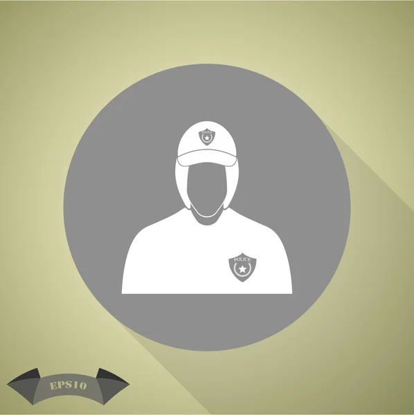 Police cadet Vector icon — Stock Vector © SableVector #104315402