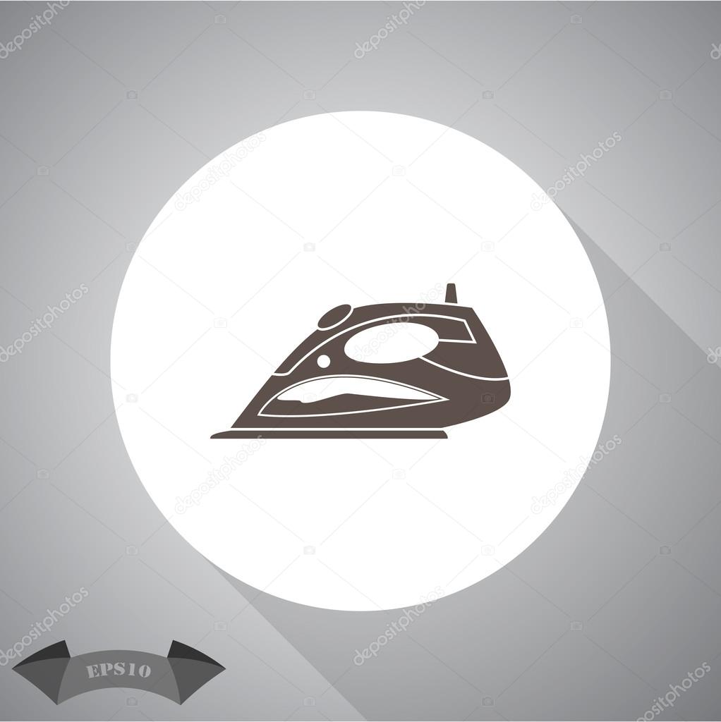 Steam iron icon — Stock Vector © SableVector #105345424