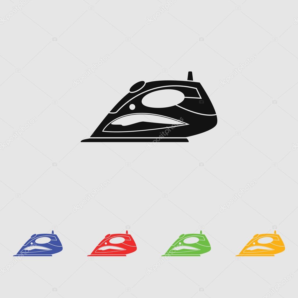 Steam iron icon — Stock Vector © SableVector #105347898
