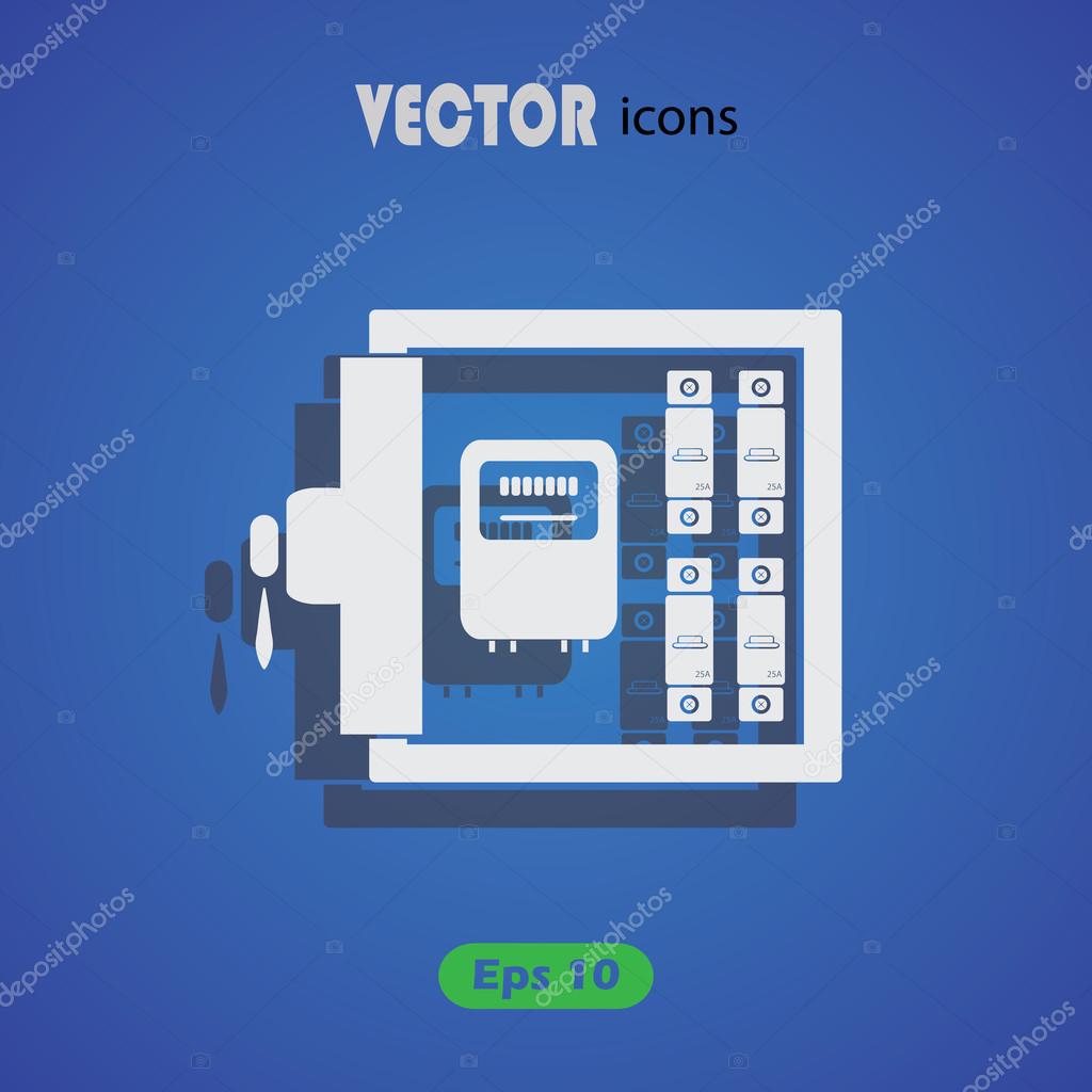 Electric distribution box vector icon — Stock Vector © SableVector ...
