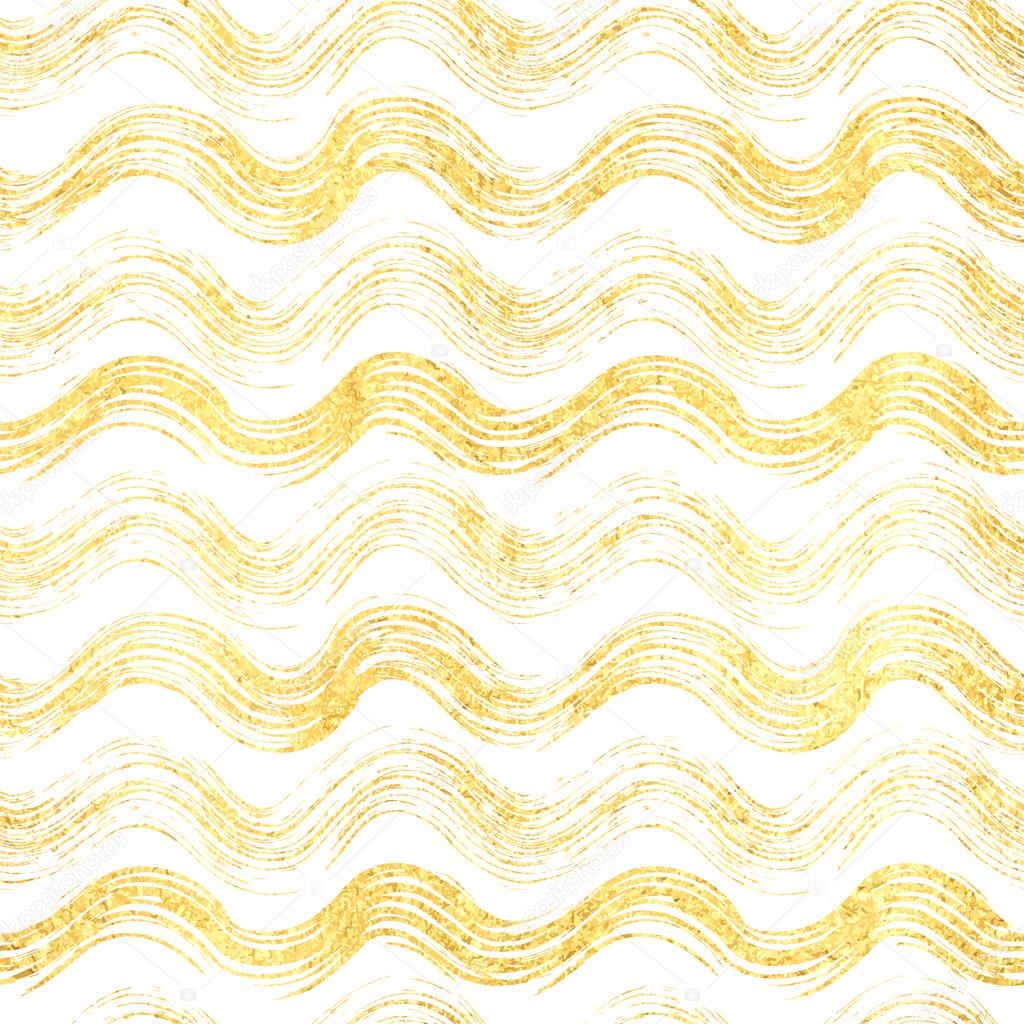 Seamless pattern of gold wave Stock Vector by ©MiraElArt 120214526