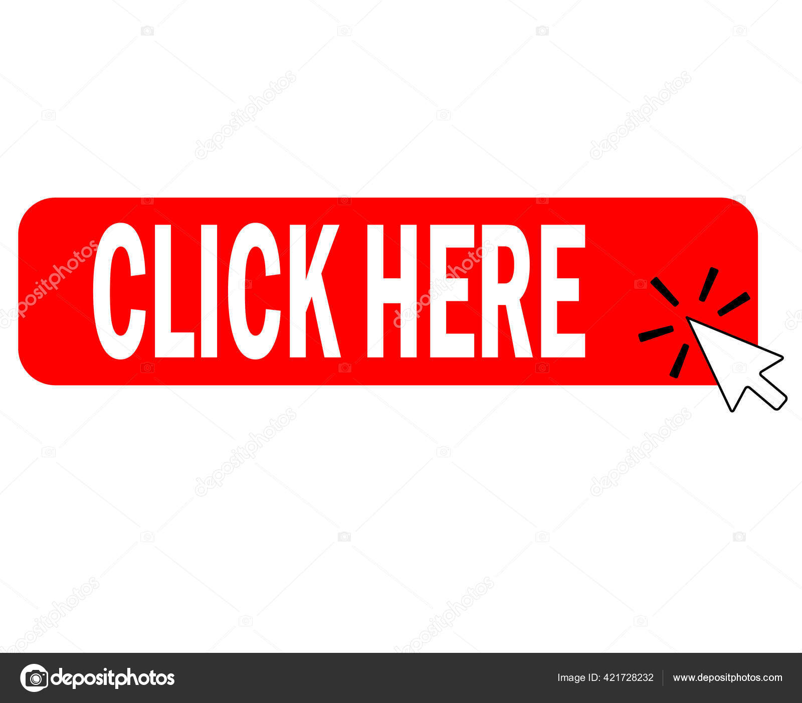 Click Here Button Arrow Pointer Clicking Icon Click Here Button Stock Vector Image by ©drsuthee ...