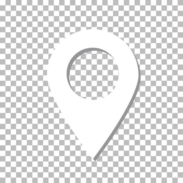 Icono Pin Ubicación Transparente Signo Ubicación Pin Estilo Plano ...