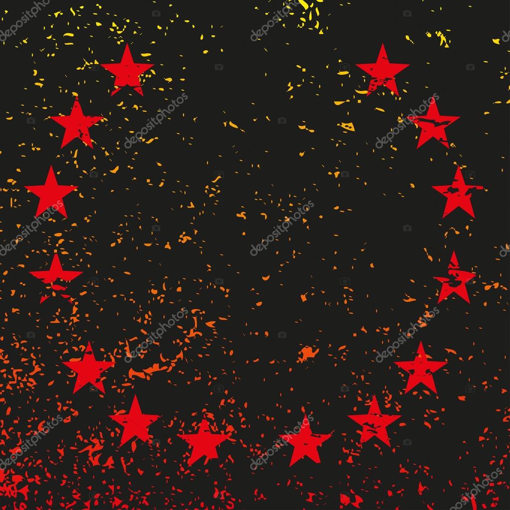 Red And Black Star Background