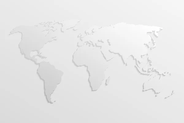 Colored political world map with names of sovereign countries and ...