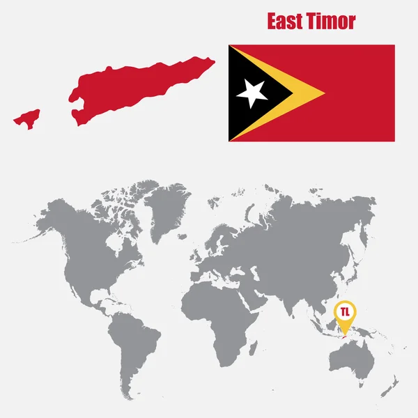 Mapa de bandeira do timor leste Stock Photos, Royalty Free Mapa de ...