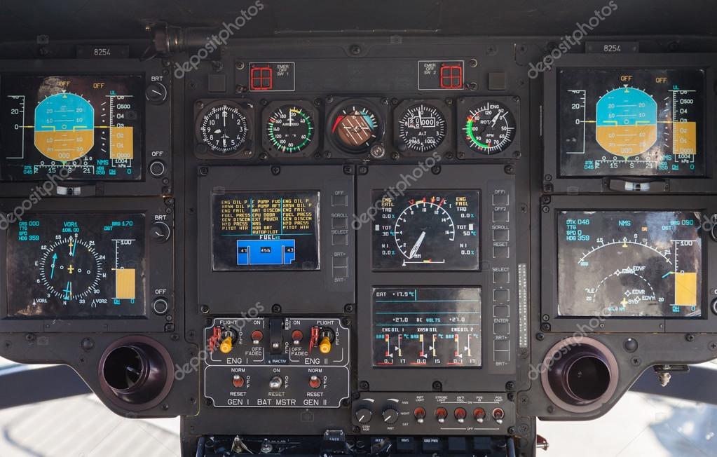 Cockpit in an airbus ec 135 helicopter – Stock Editorial Photo ...
