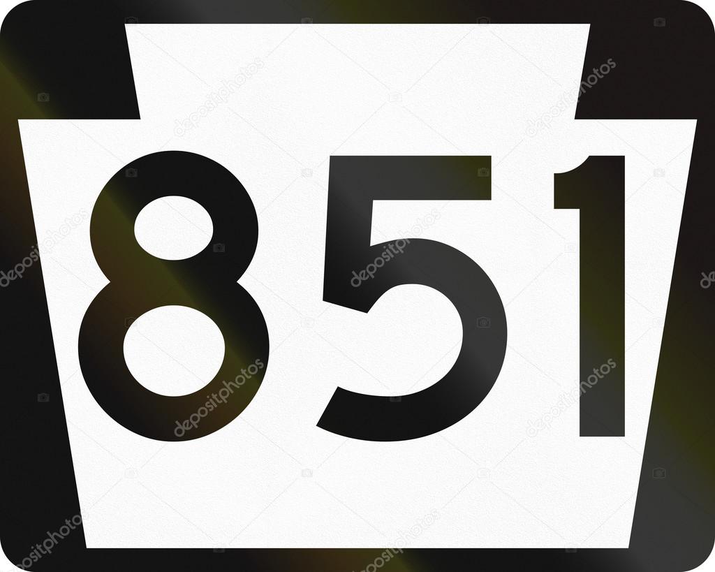 State Route Shield Pennsylvania — Stock Photo © jojoo64 #107809330