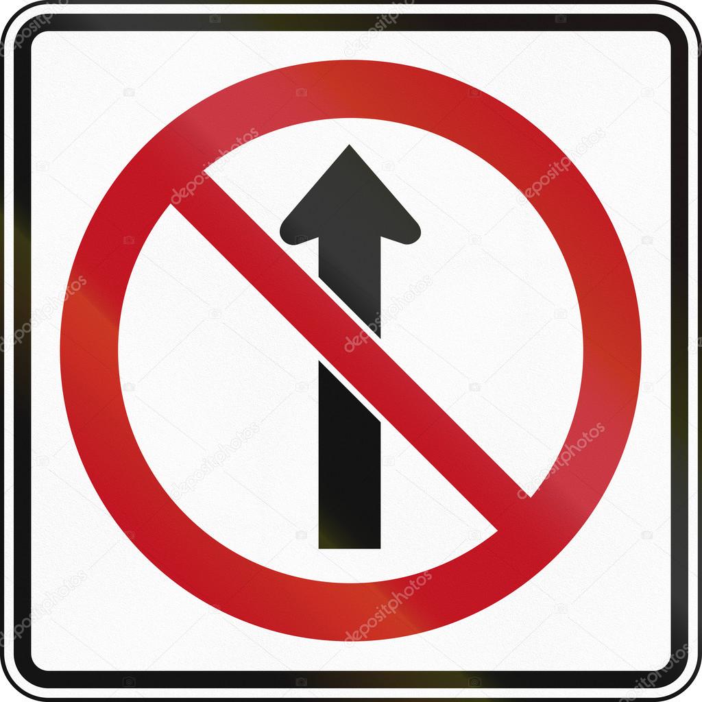 No Straight Through in Canada — Stock Photo © jojoo64 #111053828