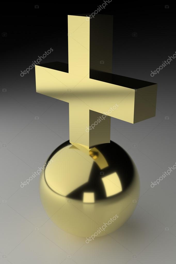 Ball And Cross — Stock Photo © jojoo64 #111842038