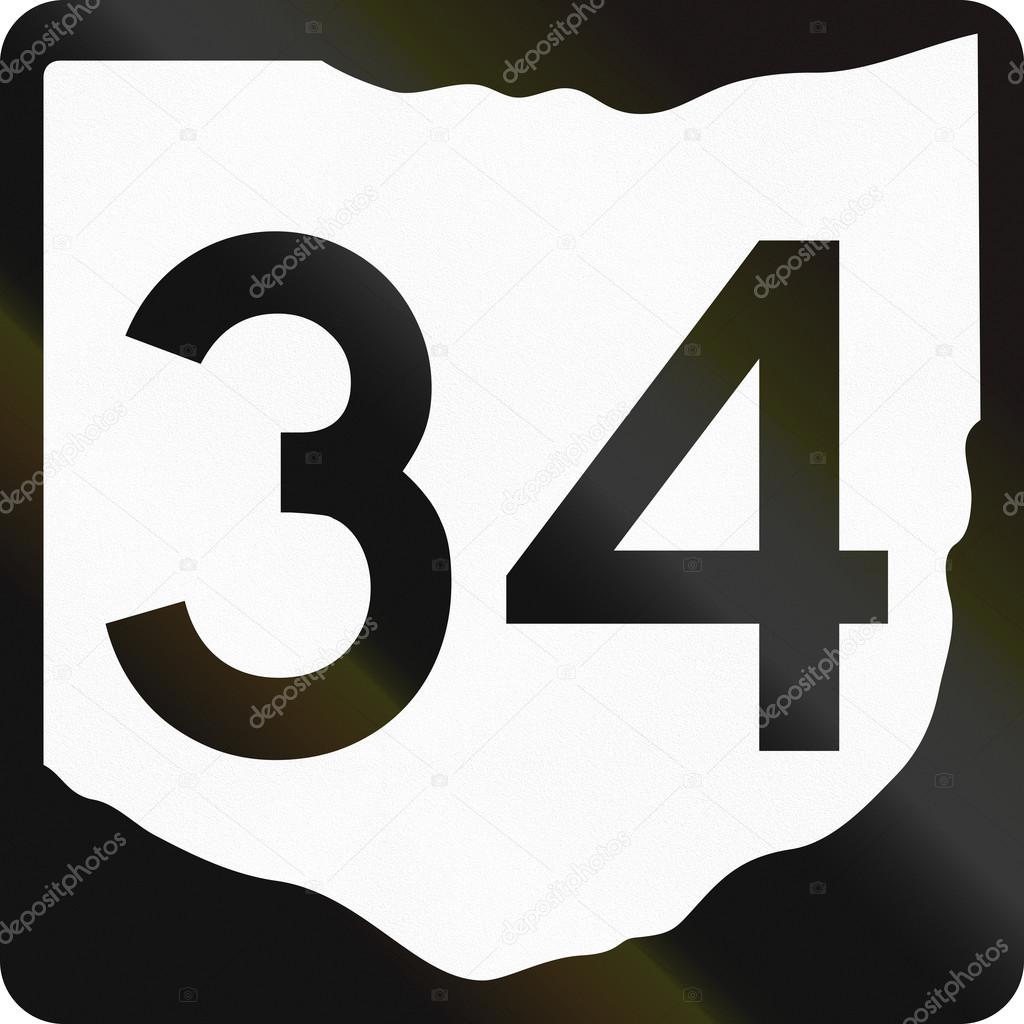 Ohio Highway Route shield used in the US — Stock Photo © jojoo64 #121823554