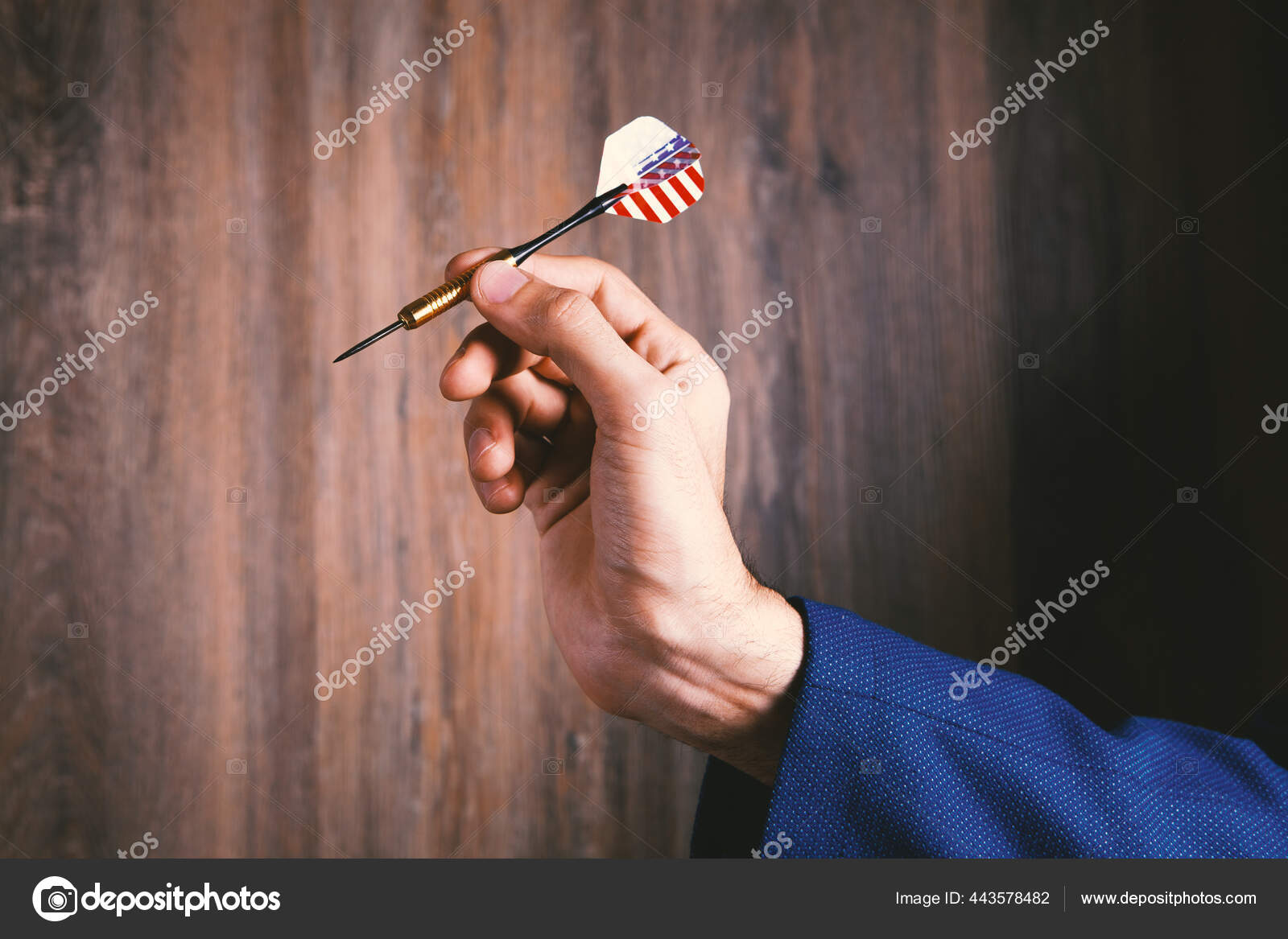 Dart Arrow Hitting Target Center Dartboard Stock Photo by ©sasun ...