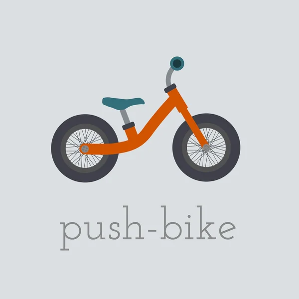 Vector push-bike set illustration. Mini push-bike isolated on white ...