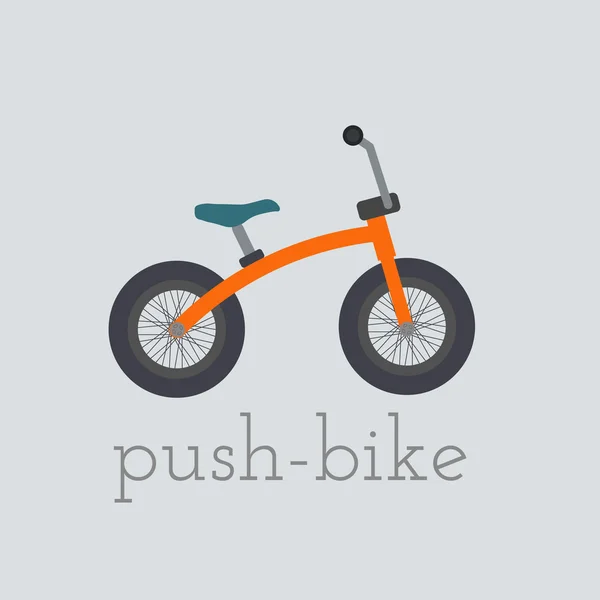 Vector push-bike set illustration. Mini push-bike isolated on white ...