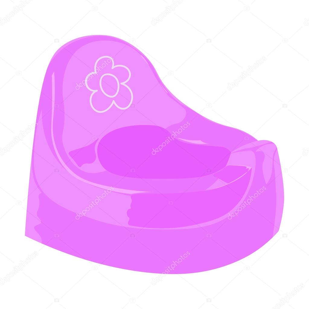 Potty vector illustration isolated on a white background Stock Vector ...