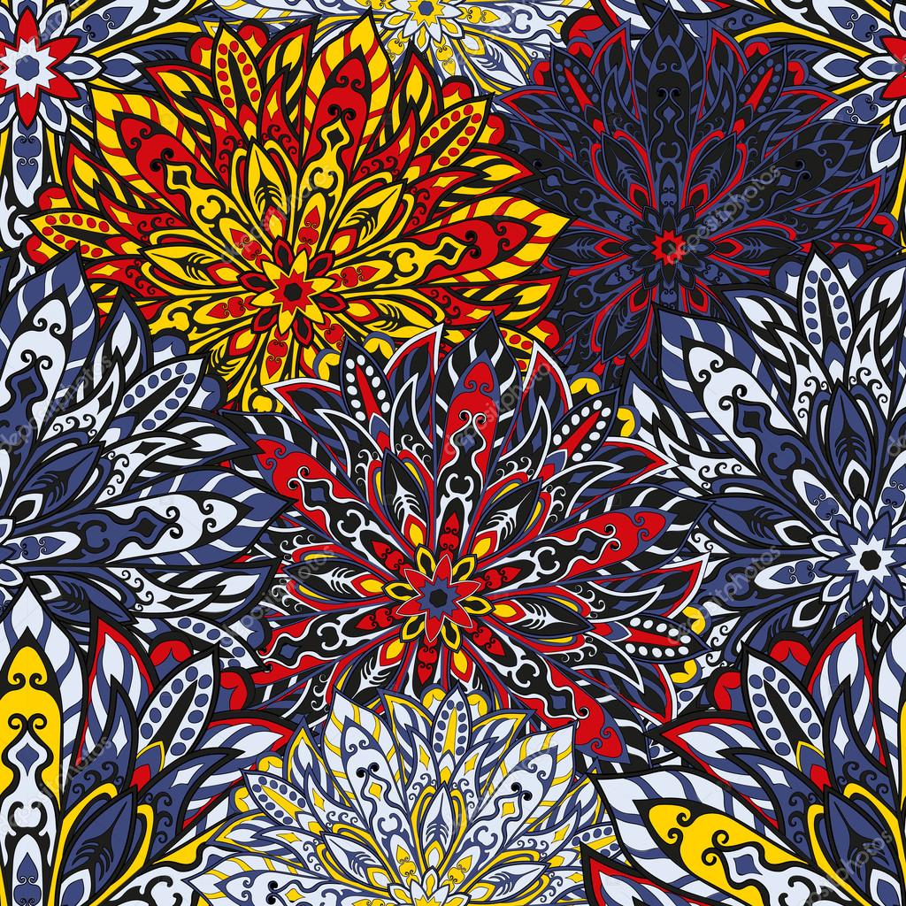 Seamless mandala pattern Stock Vector by ©Kakapo_Studio 104877930