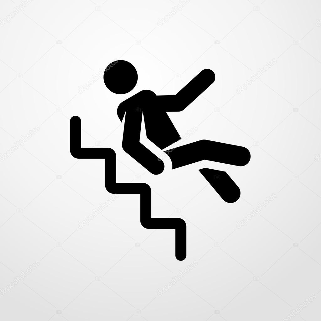 Man falls icon. man falls sign — Stock Vector © Salamzadeh #110679394