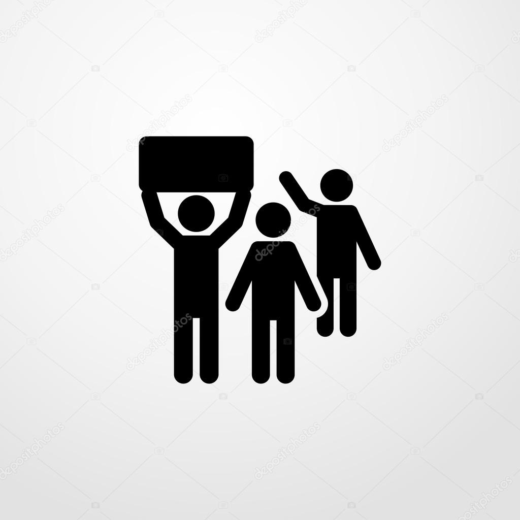 Protest icon. protest sign — Stock Vector © Salamzadeh #114590036