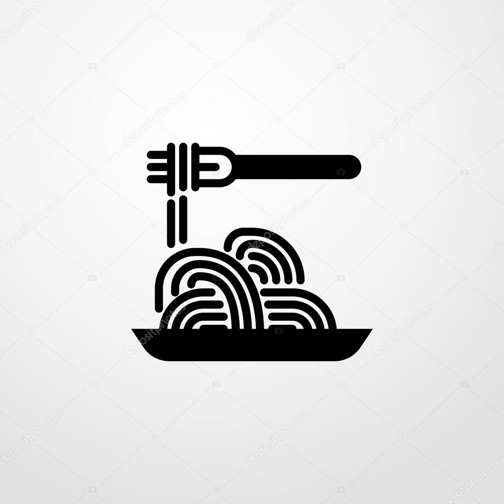 Spaghetti icon. spaghetti sign — Stock Vector © Salamzadeh #114590152