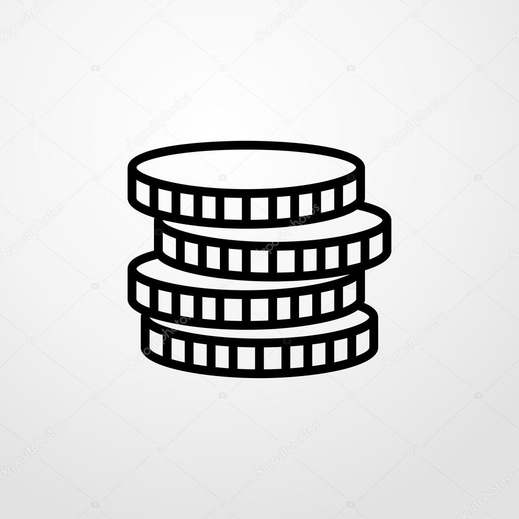 Coin icon. coin sign Stock Vector Image by ©Salamzadeh #116551040