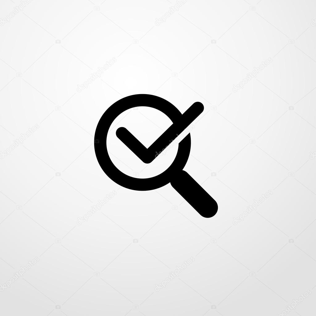 Magnifying glass with check mark icon. magnifying glass with check mark ... Magnifying glass with check mark icon. magnifying glass with check mark ...