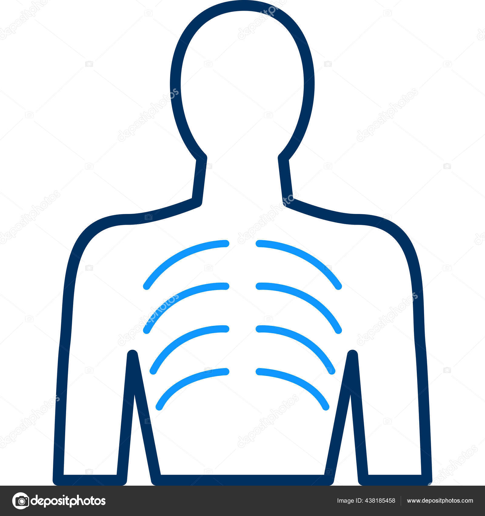 Human Body Anatomy Icon Vector Illustration Stock Vector by ...